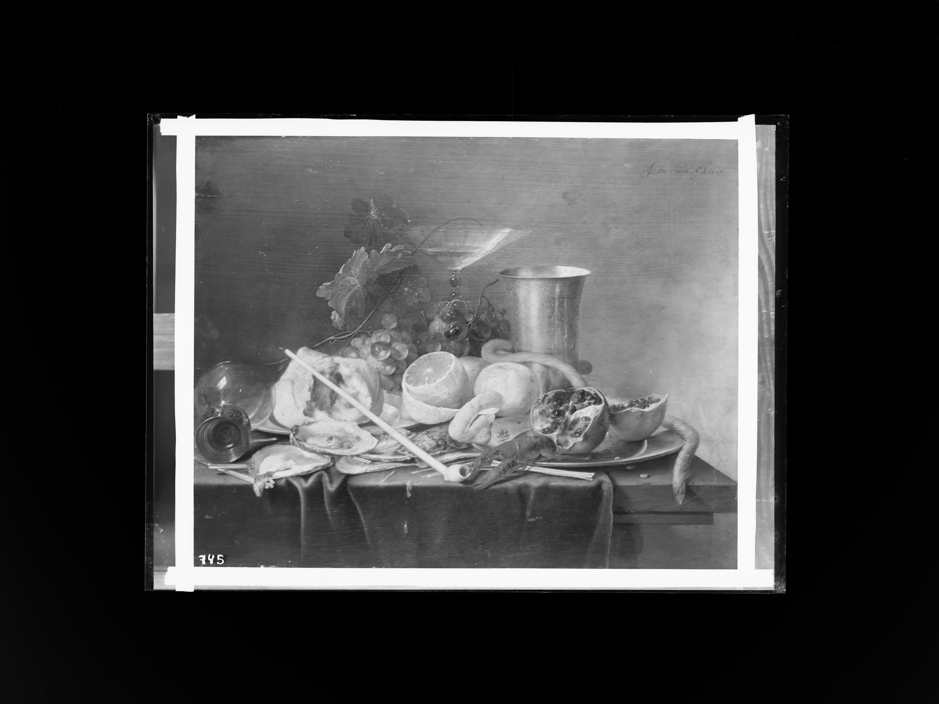 Wolfrum glass plate - Jan Davidsz. de Heem, Still Life, Breakfast with ...