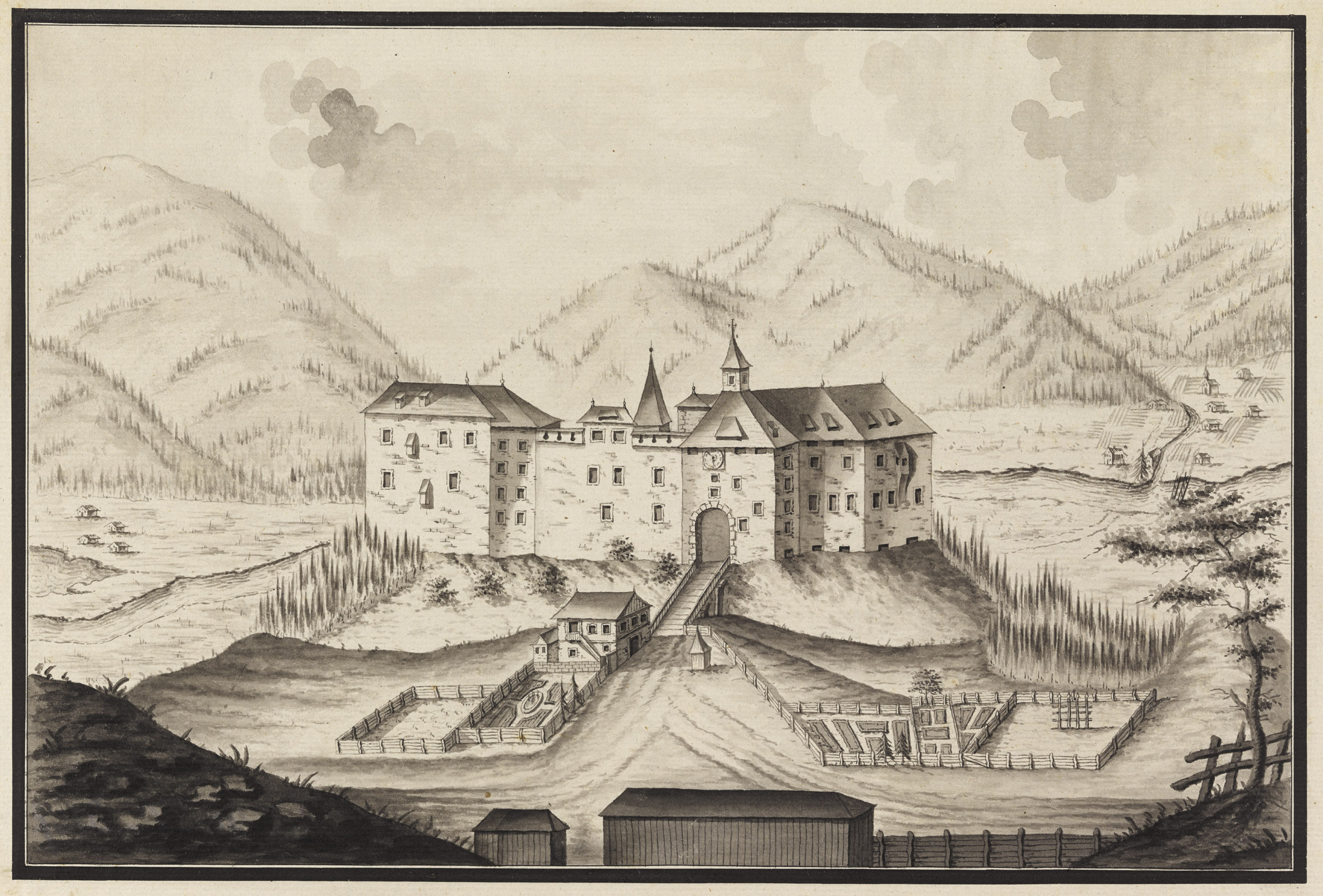 View of Moosham Castle